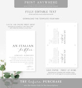 Ellesmere White | Printable An Italian Tradition Sign Template – Black ...