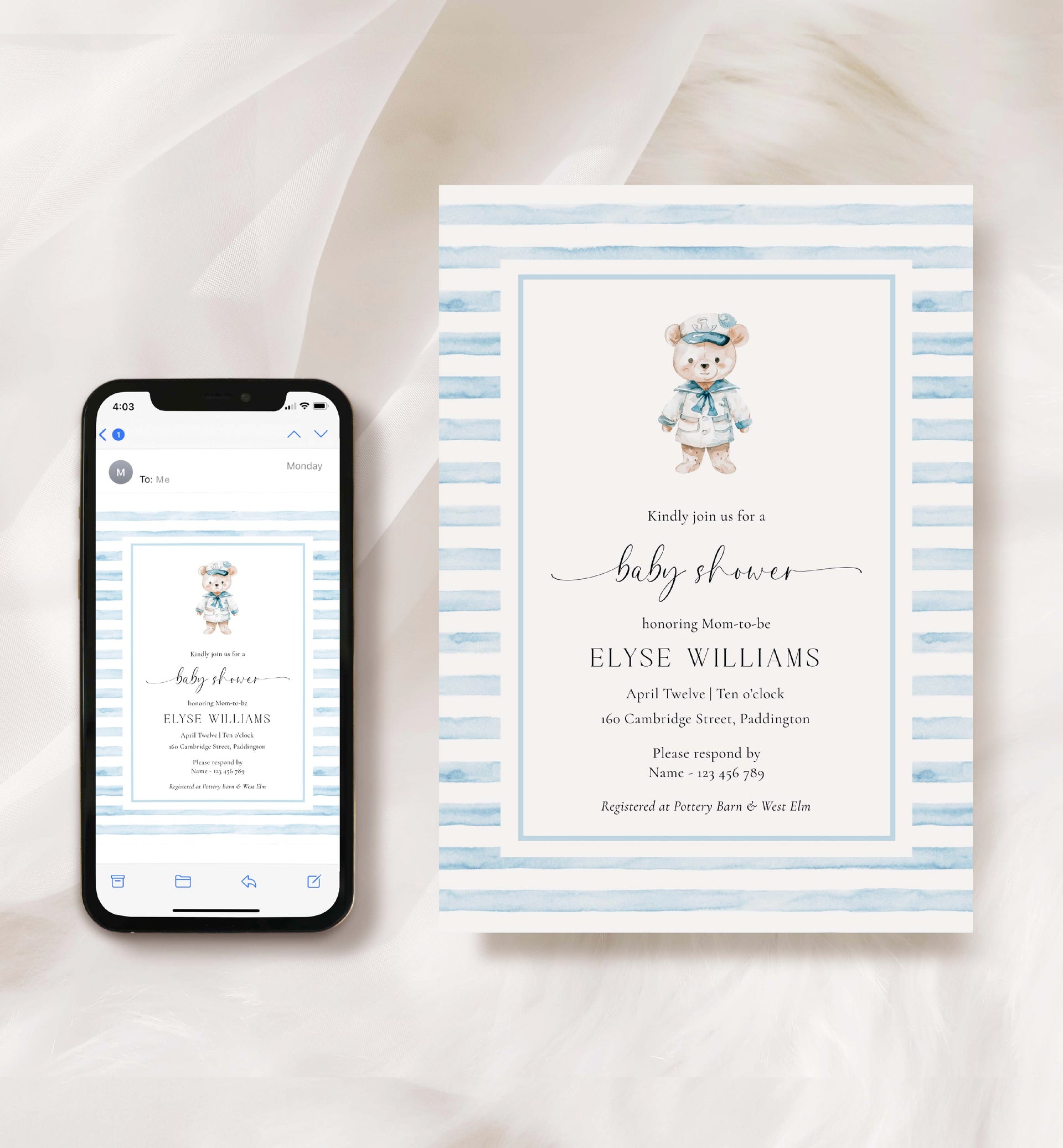 Self Printable Baby Shower Invitations Boho Baby Shower Invitation