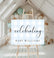 Gingham Blue | Printable Celebrating Welcome Sign Template – Black Bow ...