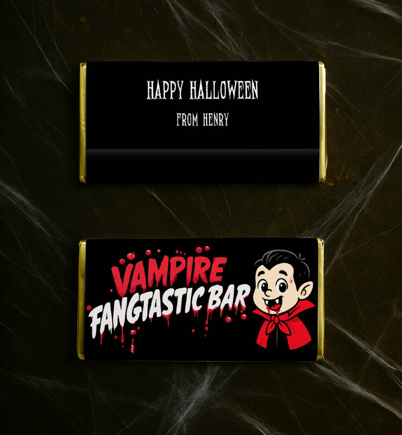 Halloween | Printable Vampire Chocolate Wrappers Template – Black Bow ...