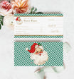 Stripe Green | Printable Christmas Santa Cheque Gift Voucher Template ...