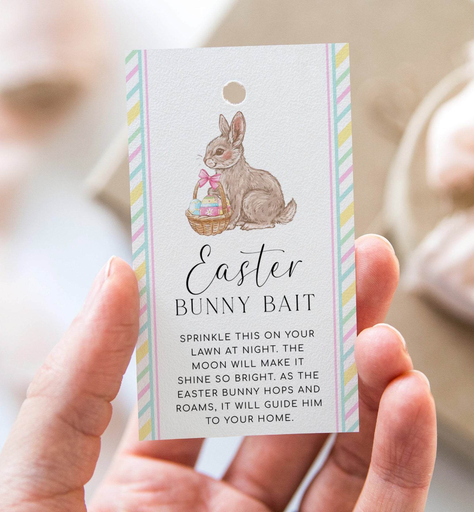 Easter Multi | Printable Easter Bunny Bait Tag Template – Black Bow Studio