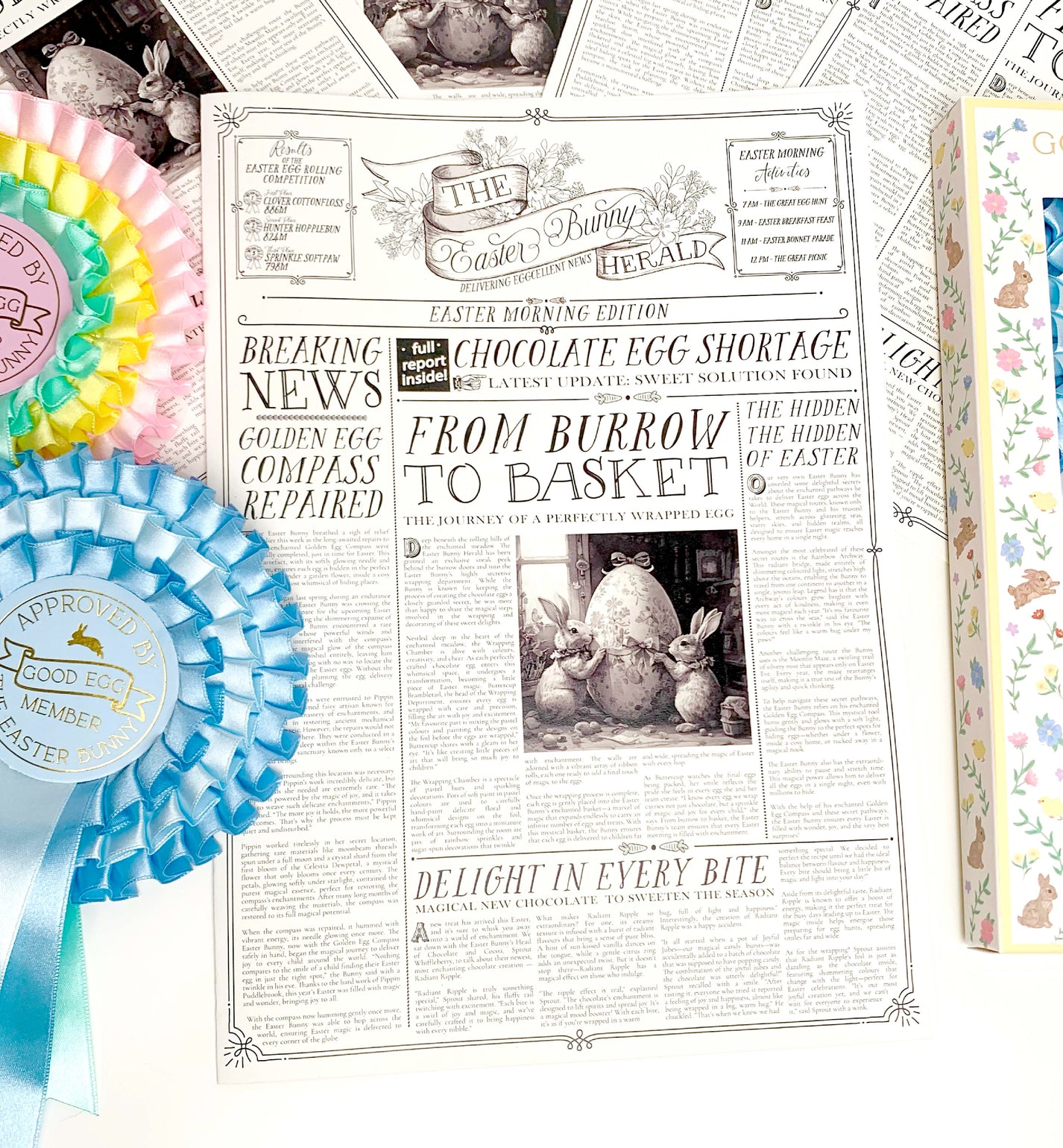 Easter Newspaper Activity Booklet – Black Bow Studio