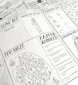 Easter Newspaper Activity Booklet – Black Bow Studio
