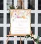 Millie Floral White | Printable Flower Bar Sign Template – Black Bow Studio