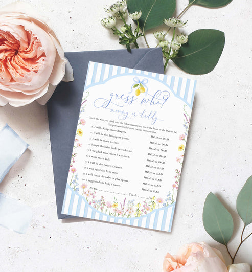 Posey Blue | Printable Guess Who Baby Shower Game Template – Black Bow ...