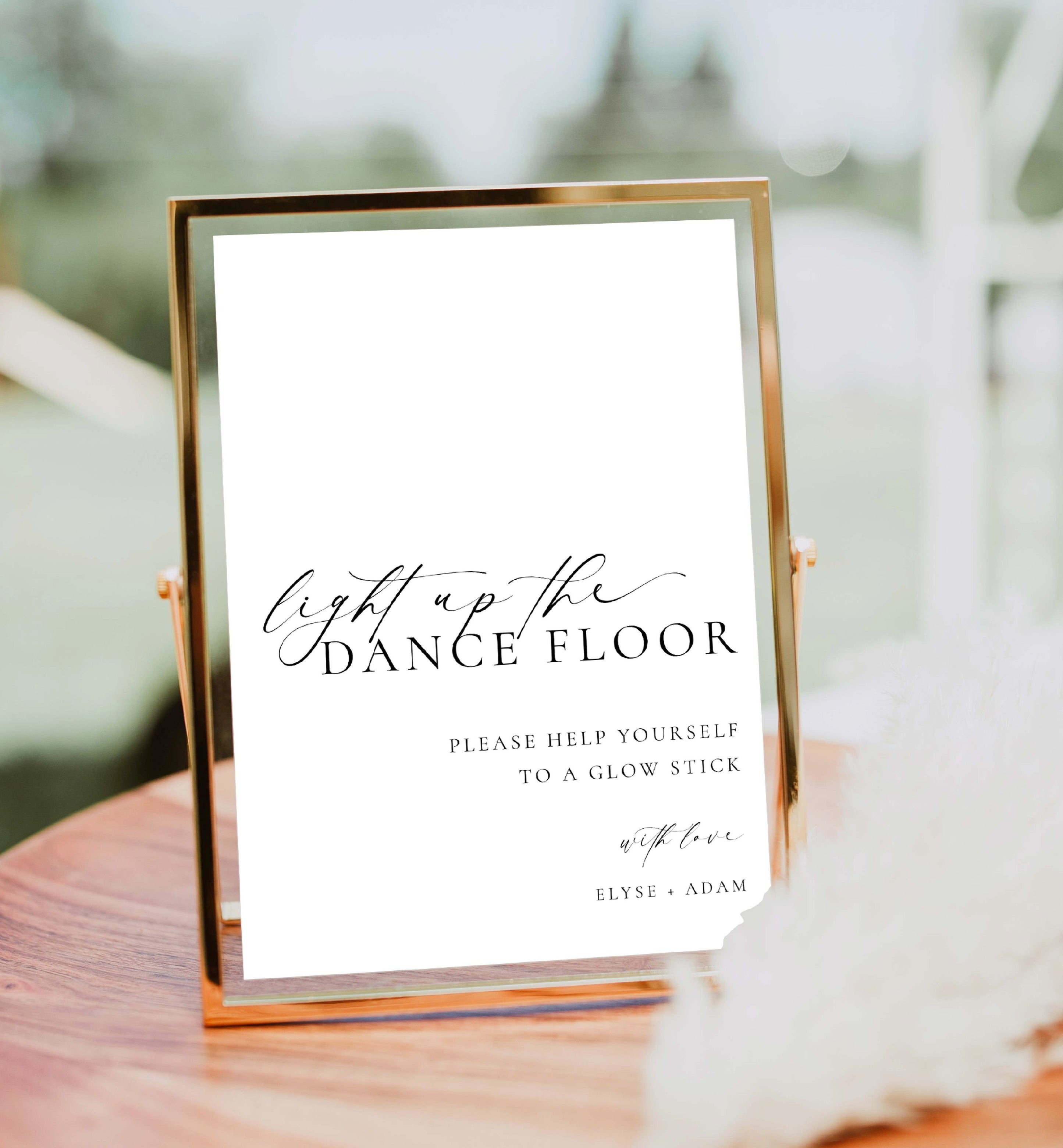 Ellesmere White | Printable Light Up The Dance Floor Sign Template ...
