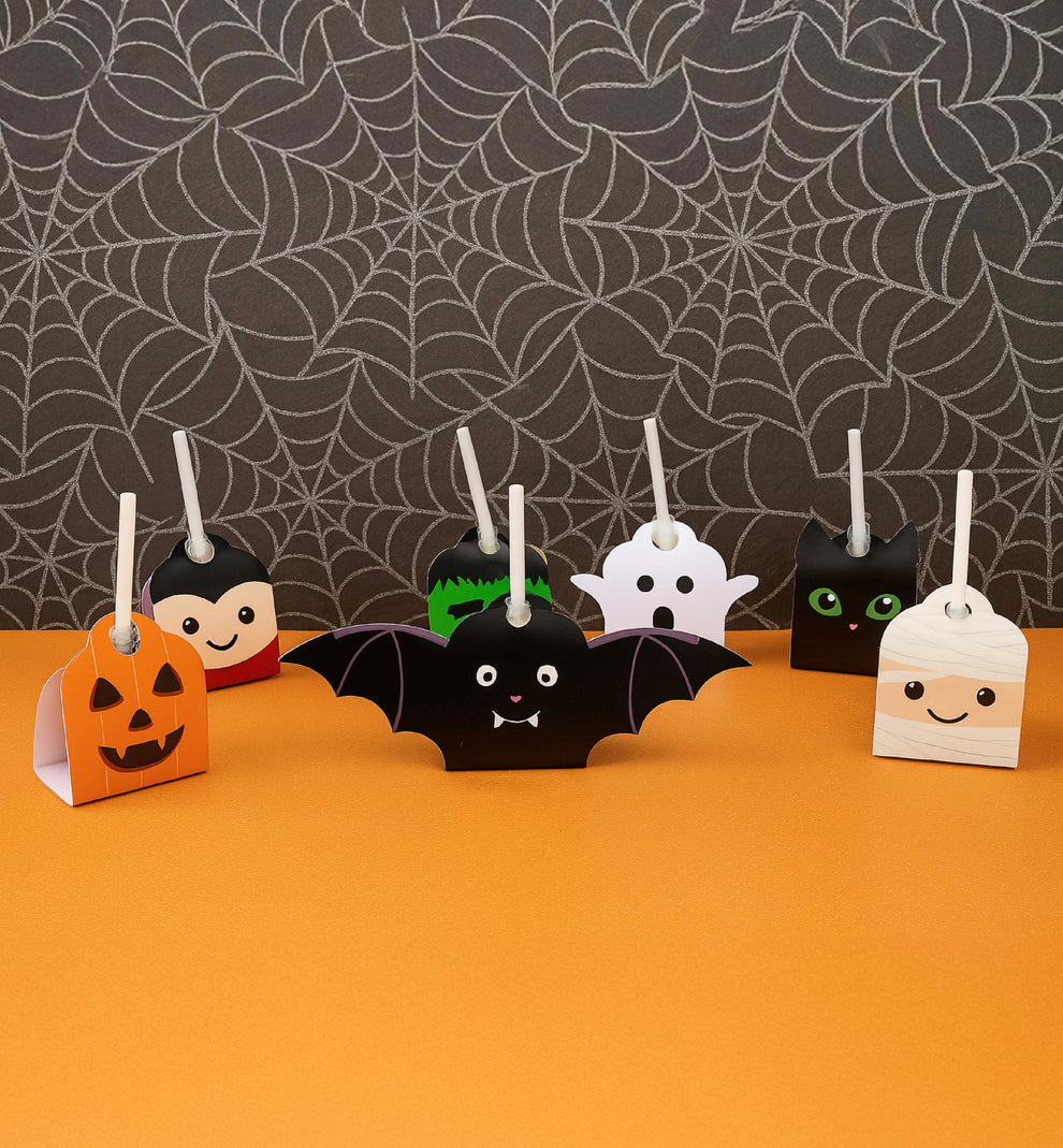 Halloween | Printable Lollipop Tag Template – Black Bow Studio