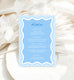 Wave Blue | Printable Menu Template – Black Bow Studio