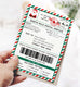 Santa's Workshop Red Green | Printable Christmas Shipping Label Templa ...