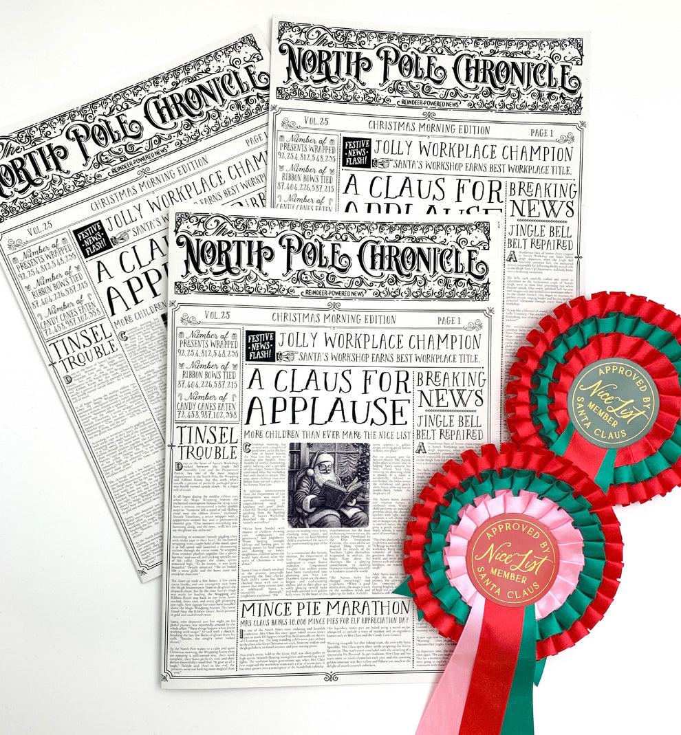 Christmas Newspaper Activity Booklet – Black Bow Studio