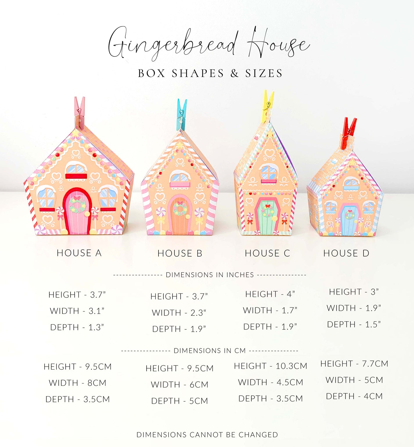 Gingerbread House | Printable Christmas Village Advent Calendar Templa ...