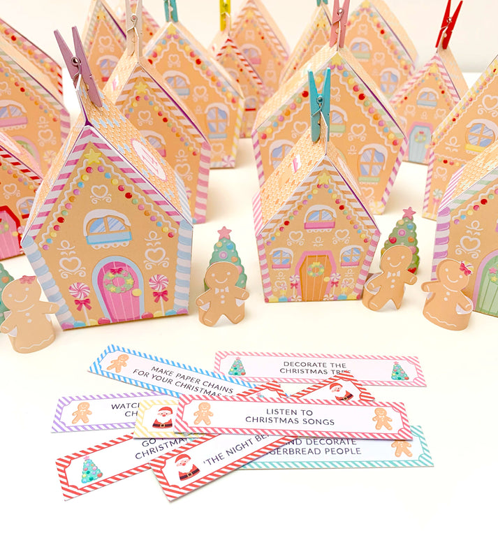 Gingerbread House | Printable Christmas Village Advent Calendar Templa ...