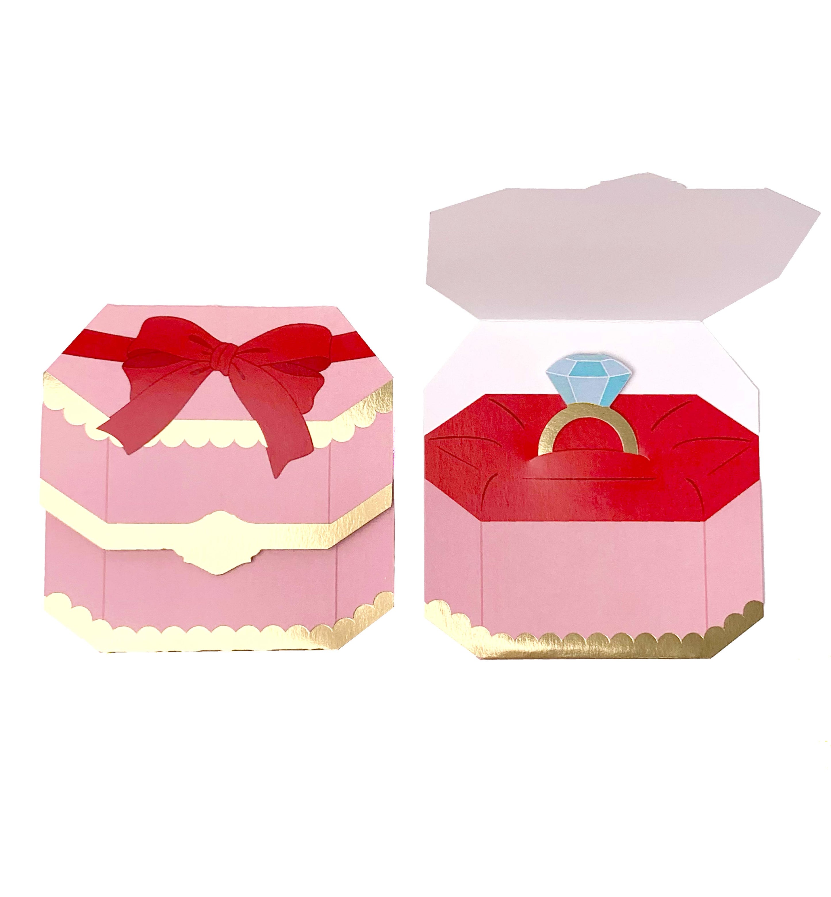 Ring Box Greeting Card – Black Bow Studio