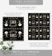 Halloween | Printable Skeleton Bones Treat Bag Topper Template – Black ...