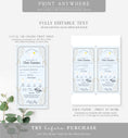 Tooth Fairy Blue | Printable Tooth Collection Receipt Template – Black ...