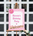 Barbie Party Pink Gold | Printable Welcome Sign Template – Black Bow Studio