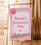 Barbie Party Pink Gold | Printable Welcome Sign Template – Black Bow Studio