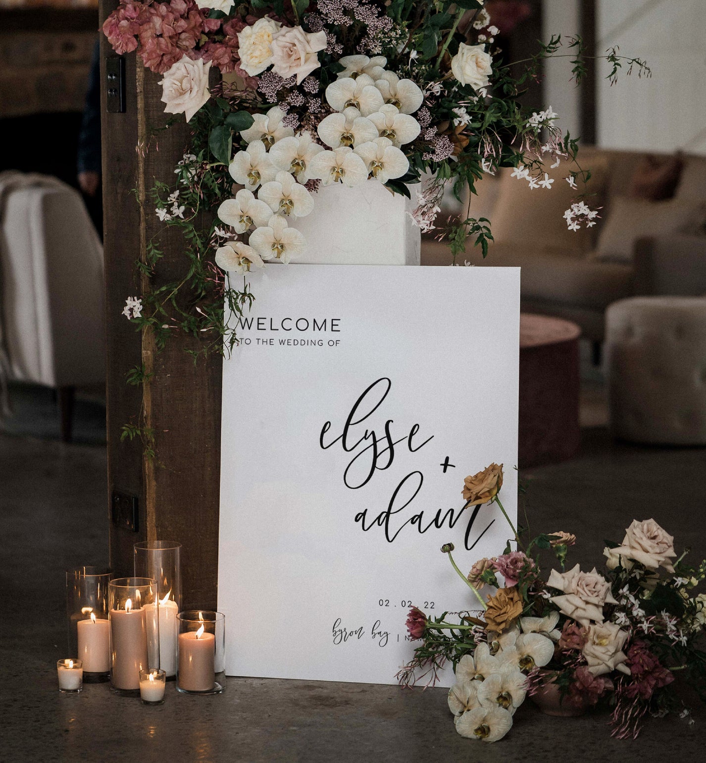 Lucas White | Printable Welcome Sign Template – Black Bow Studio