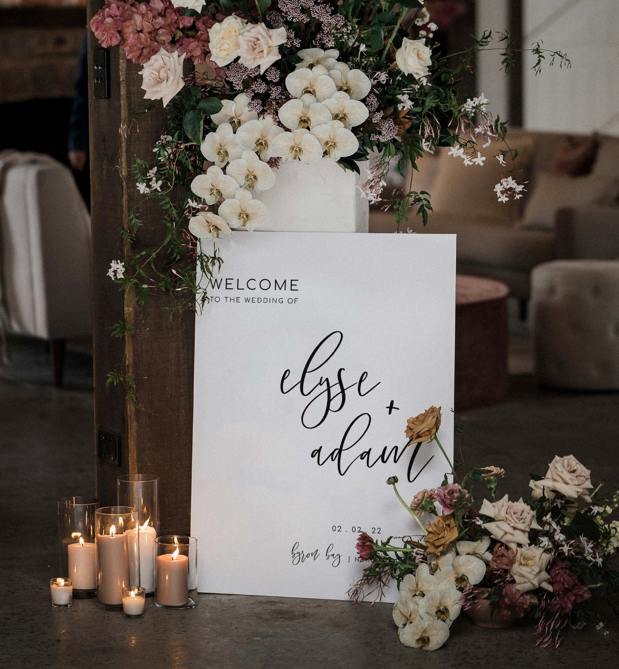 Lucas White | Printable Welcome Sign Template – Black Bow Studio