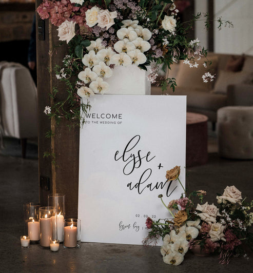 Lucas White | Printable Welcome Sign Template – Black Bow Studio