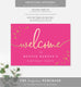 Paintly Hot Pink Gold | Printable Welcome Sign Template – Black Bow Studio