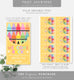 Pencil | Printable Welcome Back Crayon Favour Tag Template – Black Bow ...