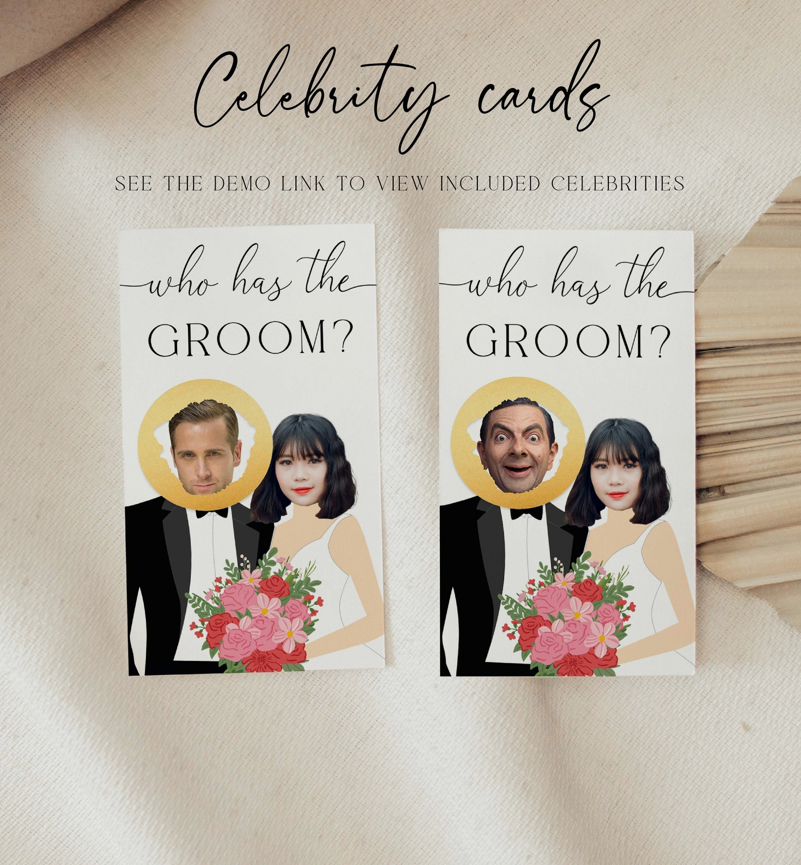 Quinn Script | Printable Who Has The Groom Game Template – Black Bow Studio