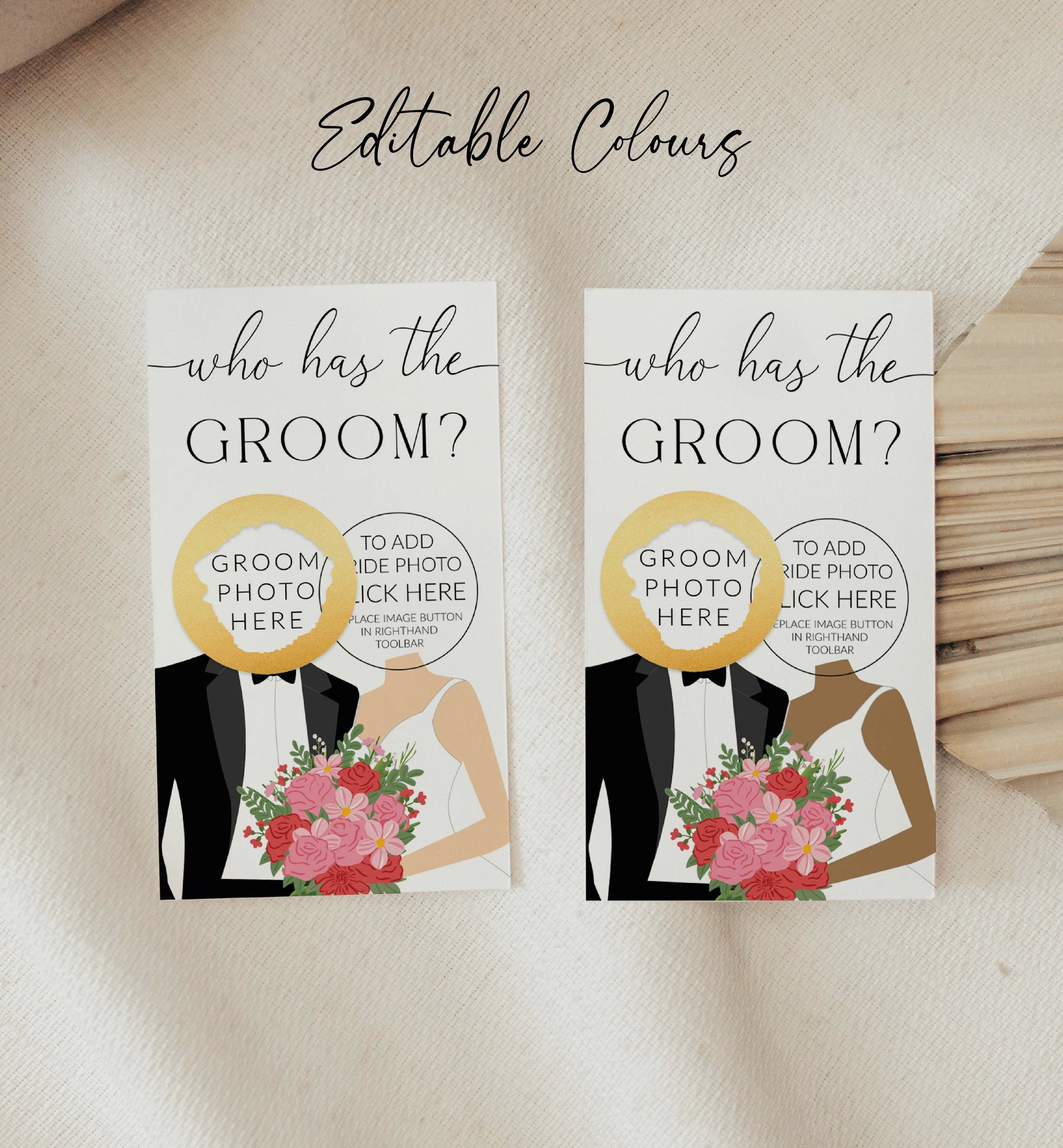 Quinn Script | Printable Who Has The Groom Game Template – Black Bow Studio