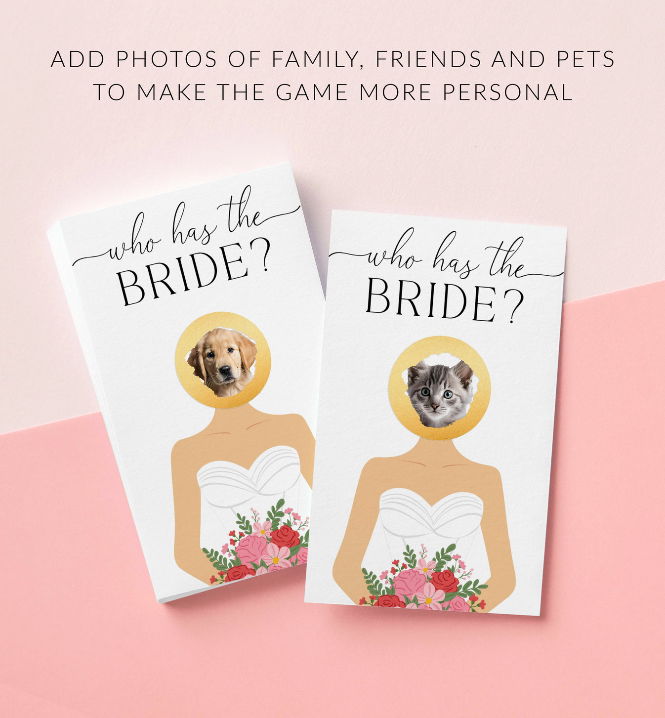 Quinn Script | Printable Who Has The Bride Game Template – Black Bow Studio