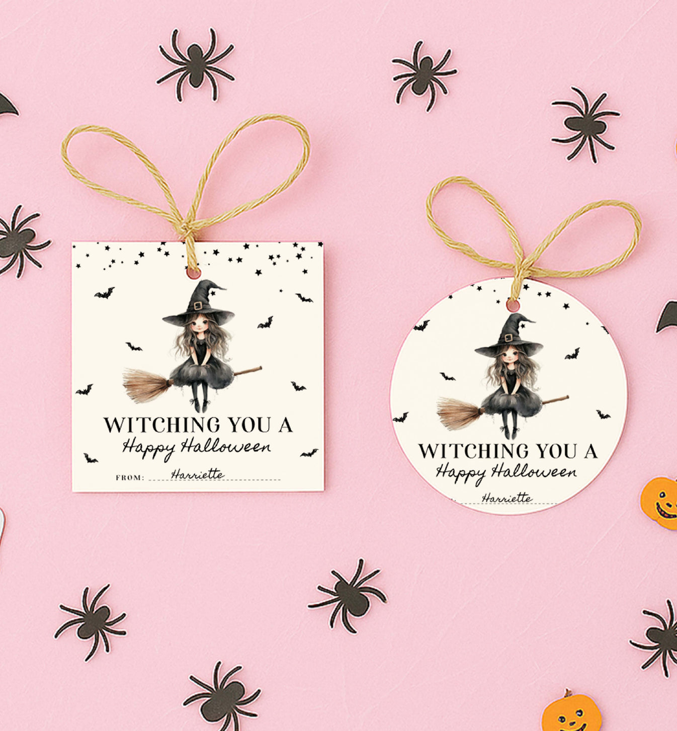 Halloween Black | Printable Witching Tag Template – Black Bow Studio