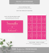 Paintly Hot Pink Gold | Printable Bridesmaid Proposal Label Template ...