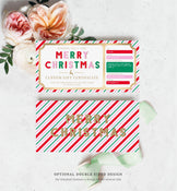 Stripe Pink Multi | Printable Christmas Custom Gift Voucher Template ...