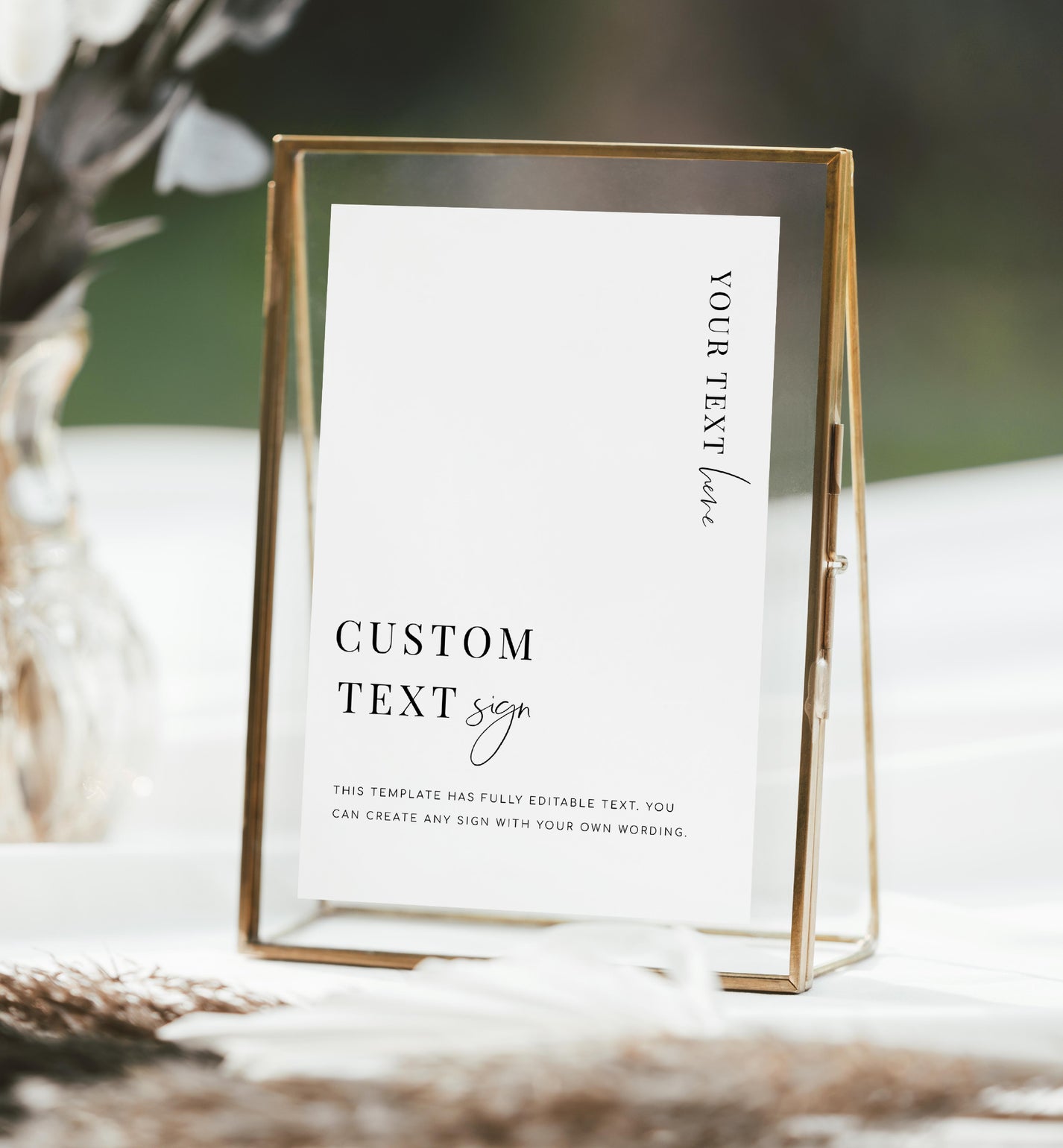 Estelle White | Printable Custom Text Sign – Black Bow Studio