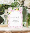 The Med Pink Lemons | Printable Custom Text Sign Template – Black Bow ...
