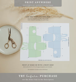 Easter Multi | Printable Easter Bunny Box Template – Black Bow Studio