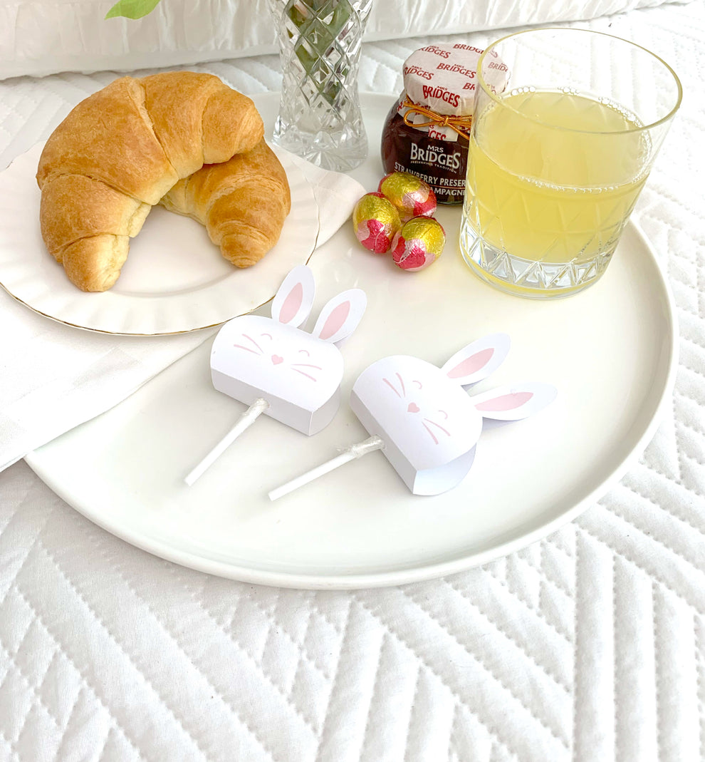 Easter | Printable Easter Bunny Lollipop Wrapper Template – Black Bow ...