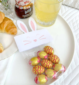 Easter | Printable Easter Bunny Treat Bag Topper Template – Black Bow ...