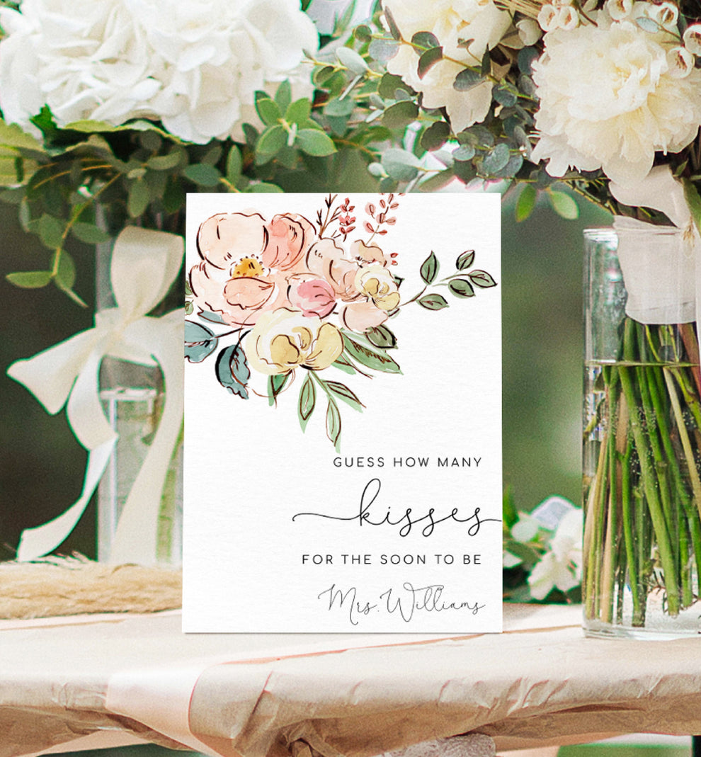 Cambridge Multi | Printable Guess How Many Game Sign & Cards Template ...