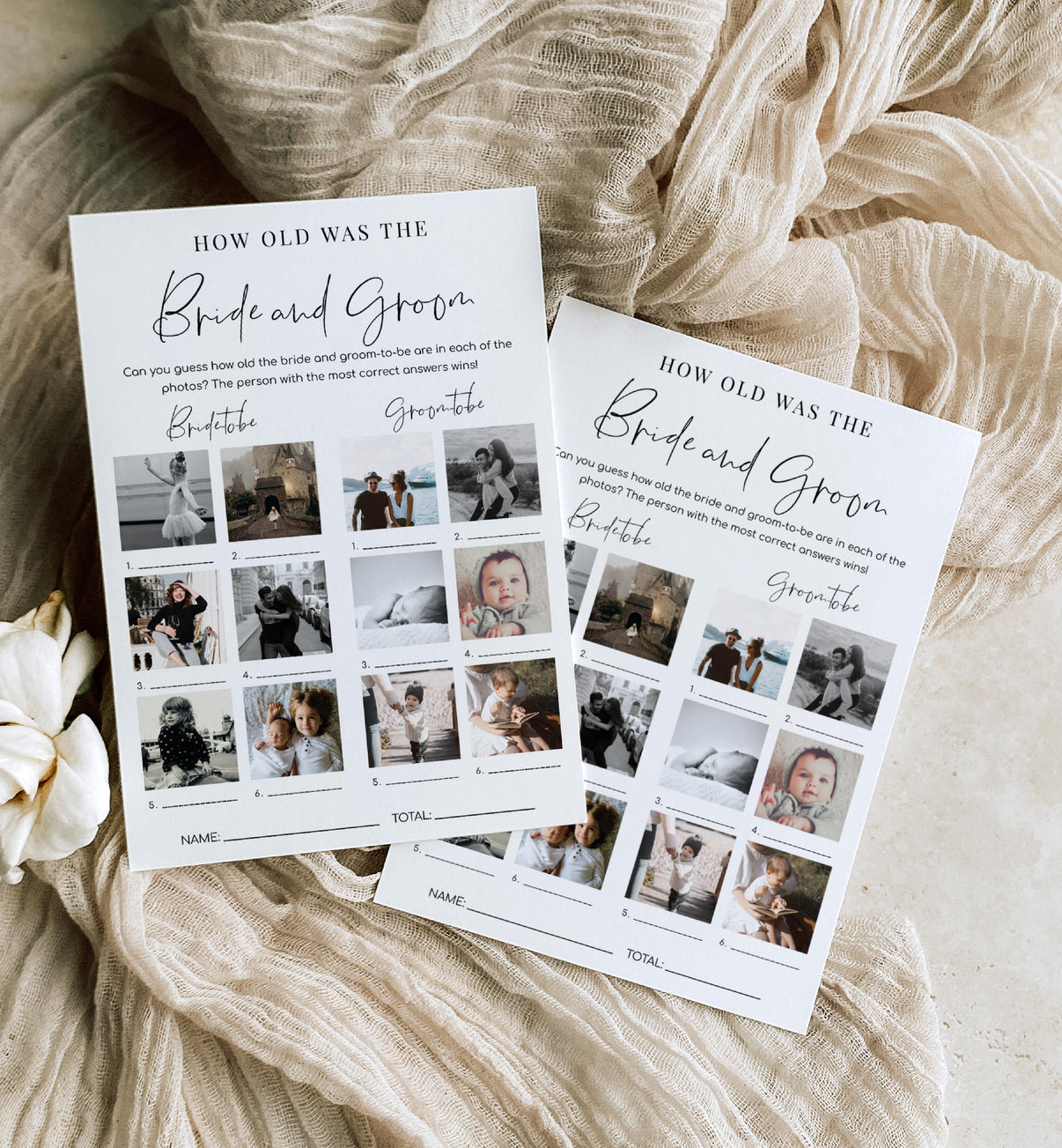 Estelle White | Printable How Old Was The Bride and Groom Photo Bridal ...