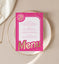 Barbie Party Hot Pink Gold | Printable Menu Template – Black Bow Studio