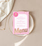 Barbie Party Printable Menu Template – Black Bow Studio