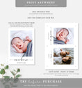 Quinn Script White | Printable My First Year Photo Timeline Banner Tem ...