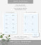 Gingham Blue | Printable Place Cards Template – Black Bow Studio