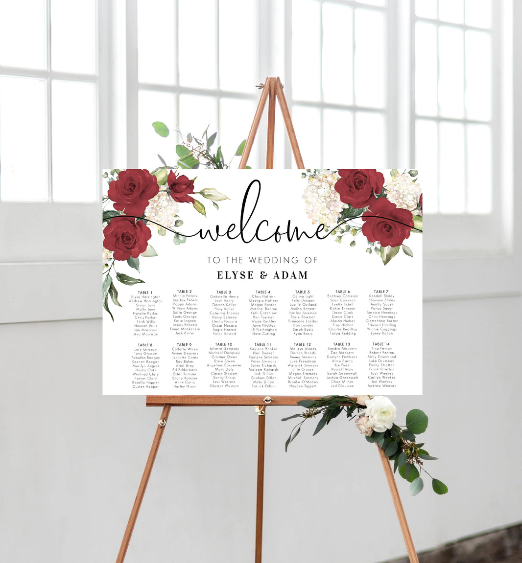 Seating Chart – Black Bow Studio