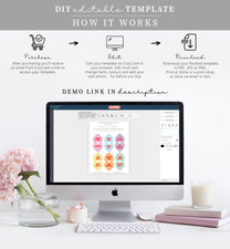 Convo Hearts White | Printable Sweetheart Valentine Straw Flags Templa ...